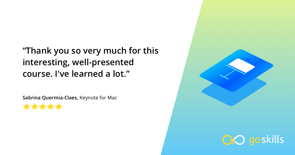 Keynote Training Online Course | GoSkills