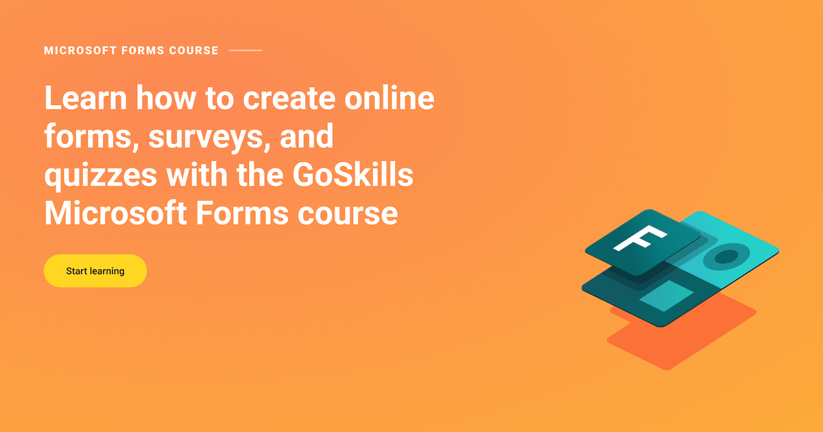 Microsoft Forms | Online Training Course | GoSkills