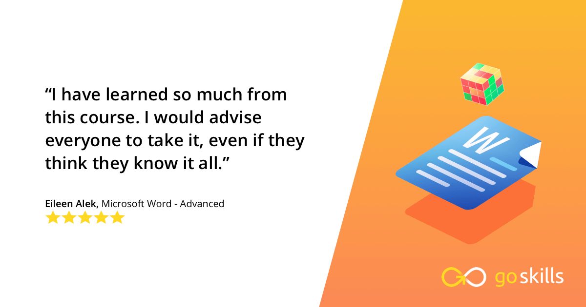 Microsoft Word 2019 - Advanced | Online Training Course