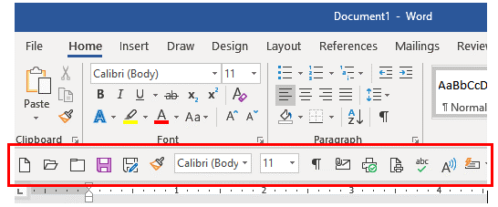 Quiz | Quick Access Toolbar | Microsoft Word 365 - Basic & Advanced